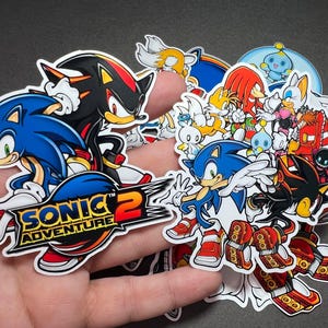 Sonic the Hedgehog Vinyl Stickers: Waterproof Laptop, Console, Water ...