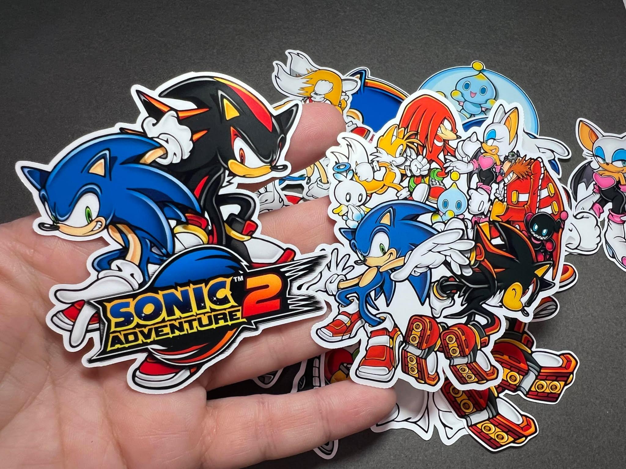 Sonic the Hedgehog Vinyl Stickers: Waterproof Laptop, Console, Water ...