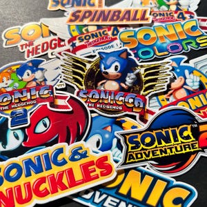 Sonic the Hedgehog Logo Stickers: Waterproof Vinyl Decals - Etsy Australia
