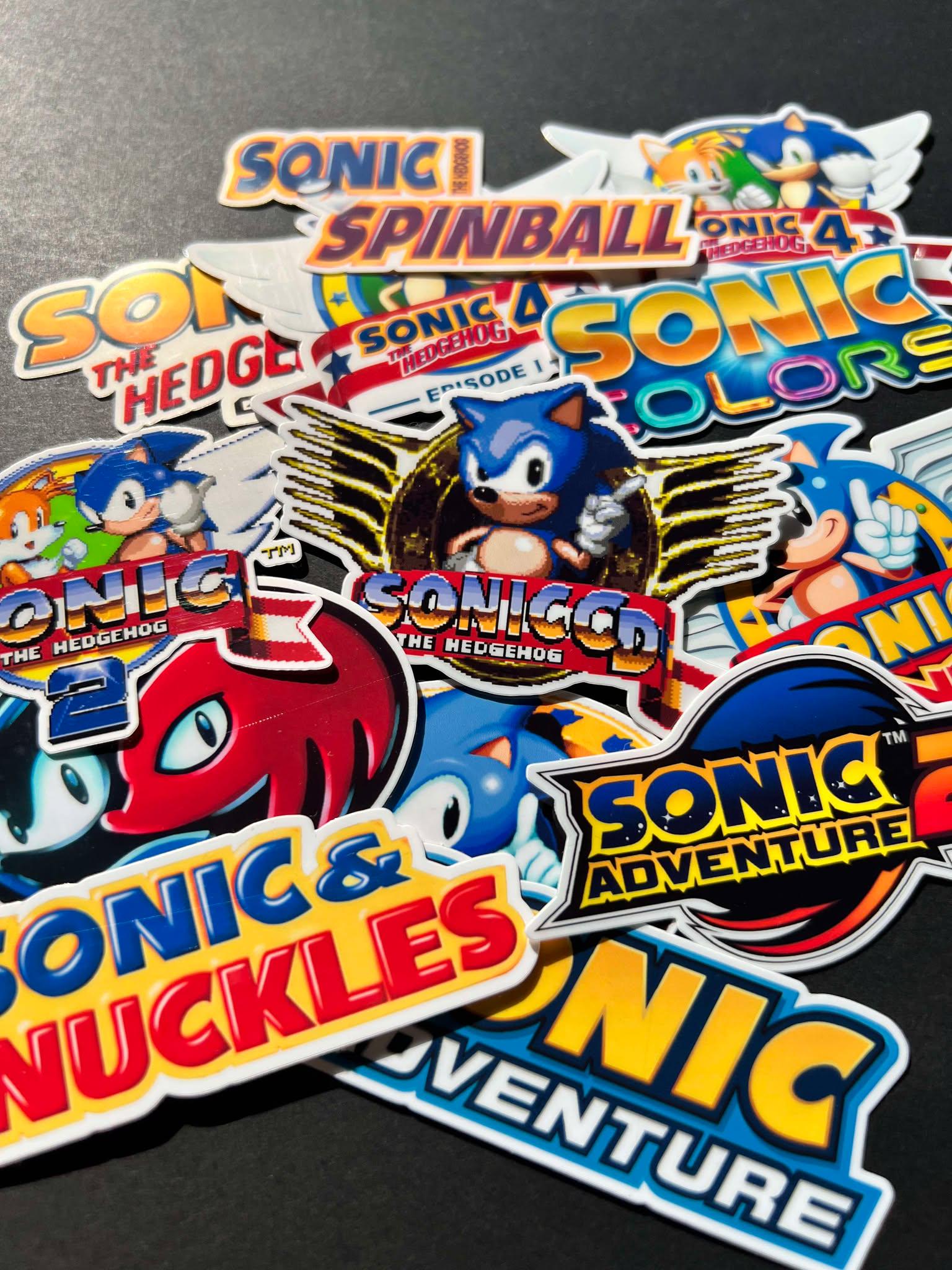 Sonic the Hedgehog Logo Stickers: Waterproof Vinyl Decals - Etsy