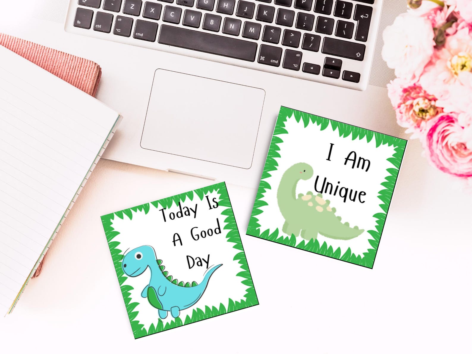 Printable Encouragement Cards, Dinosaur Themed Affirmations for Kids ...