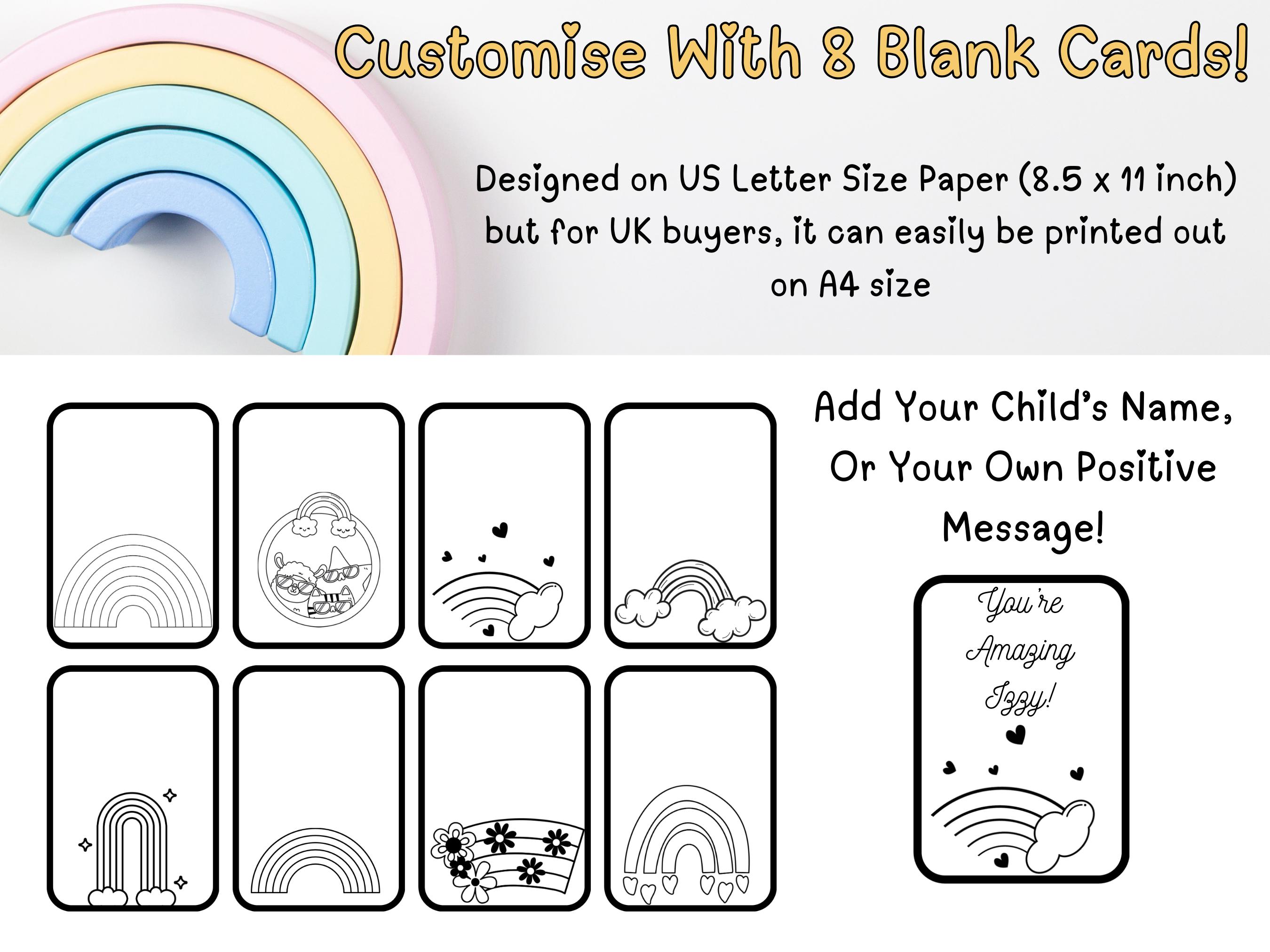 Printable Coloring Affirmation Cards for Kids Coloring Activity for ...