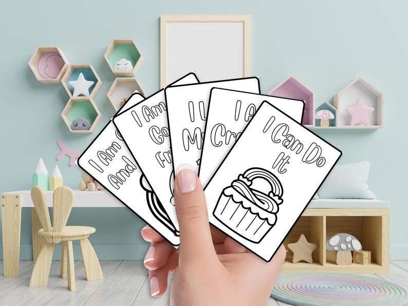 Printable Kids Affirmation Coloring Pages | Positive Self-esteem ...