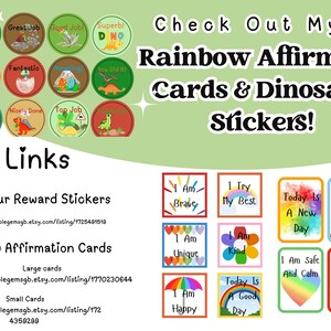 Printable Affirmation Cards for Kids Dinosaur Themed, Self Esteem ...