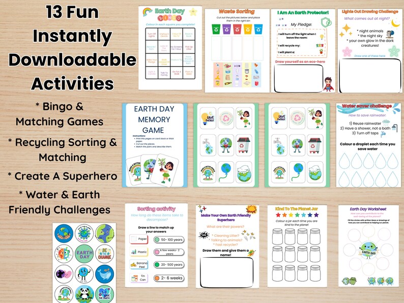 Printable Earth Day Activities for Kids, Earth Day is Everyday ...