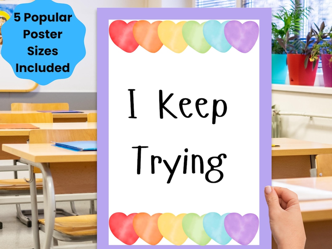 Printable Purple Affirmation Poster for Classrooms (PDF Download) - Etsy