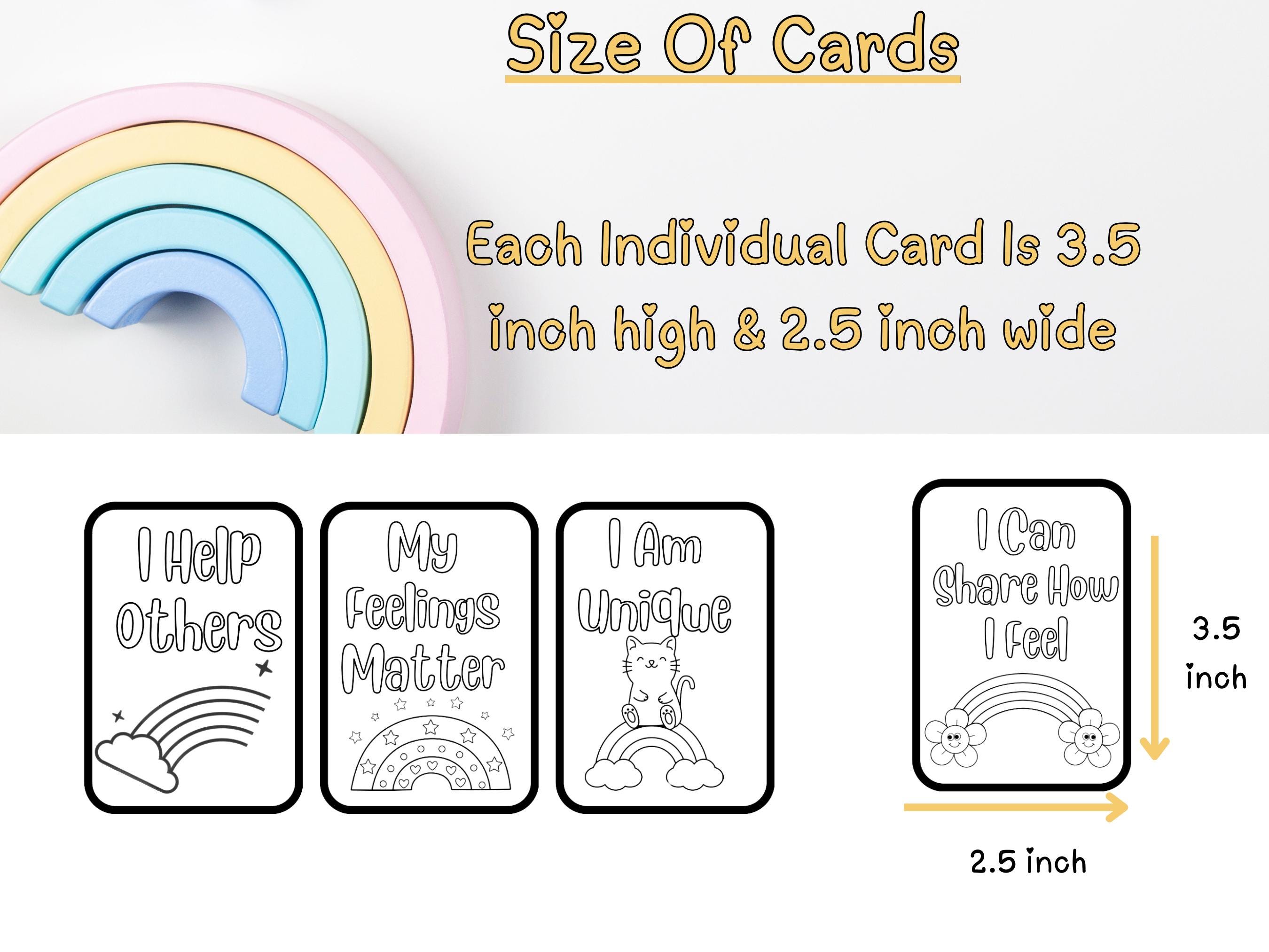 Printable Coloring Affirmation Cards for Kids Coloring Activity for ...