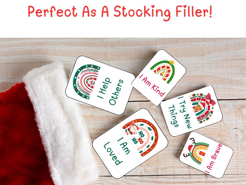 Printable Christmas Affirmation Cards Daily Affirmations, Stress Relief ...