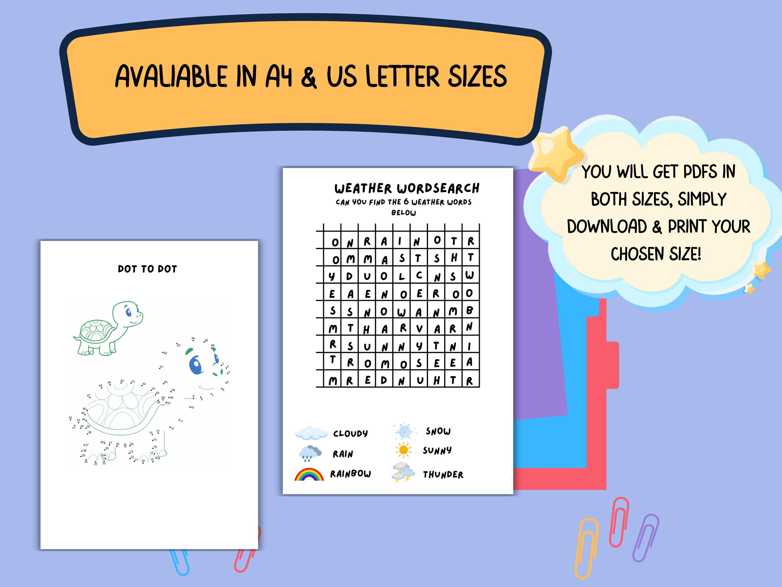 Fun Printable Activity Pages for Kids Puzzles, Colouring, Homeschool ...
