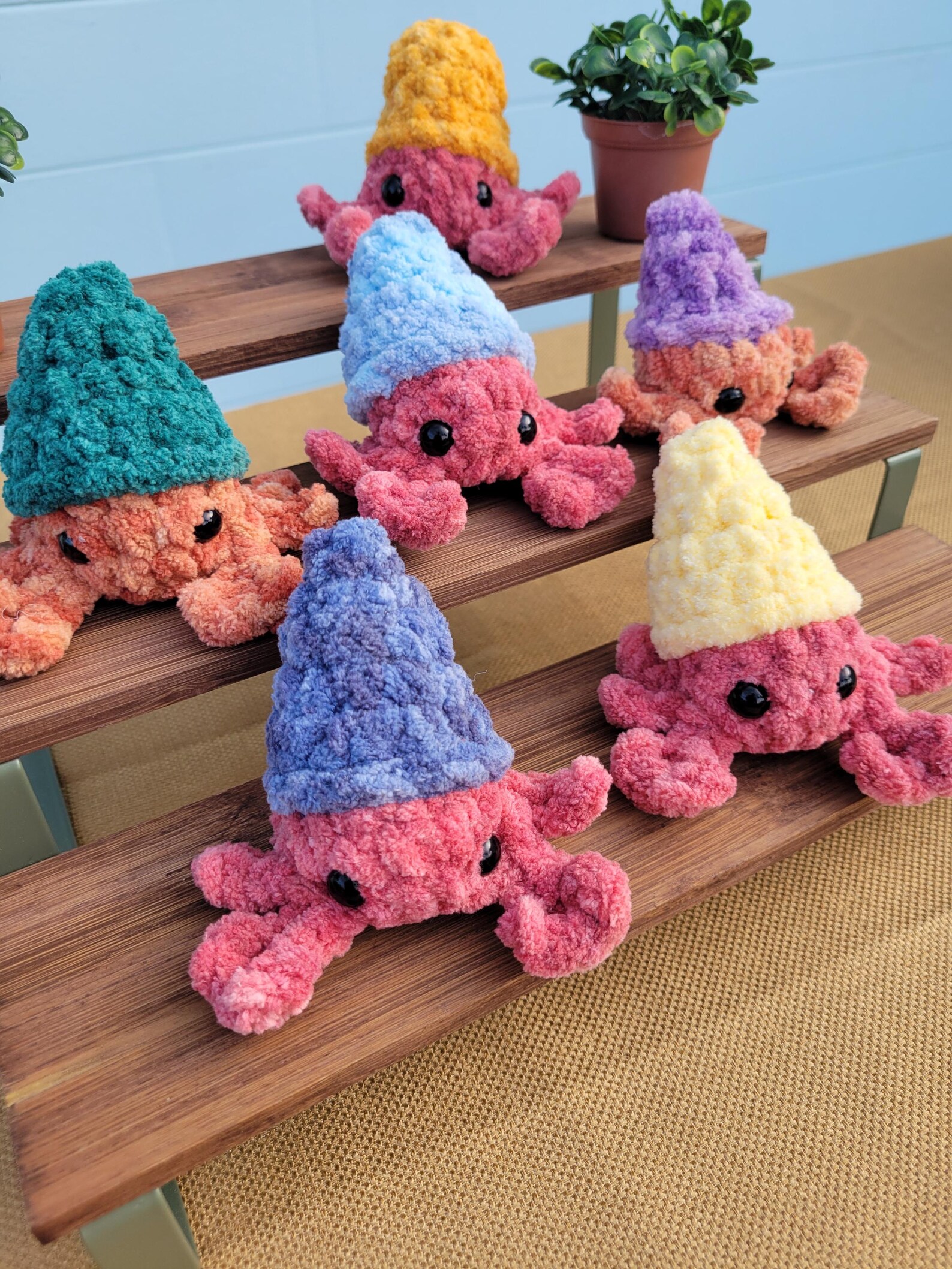 Mystery Mini Crochet Hermit Crab | Plushie | Stuffed Animal | Small ...
