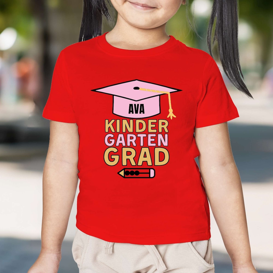 Kindergarten Graduation T-shirt, Custom Graduation Shirt, End of School ...