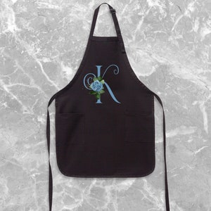 Custom Initial Apron for Women, Personalized Monogram Apron, Gift for ...