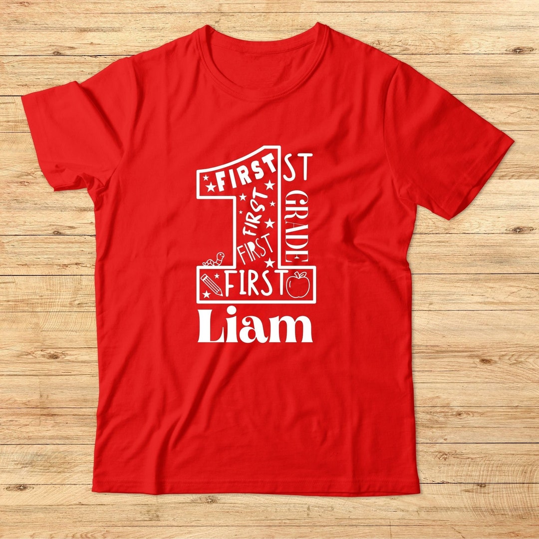 Personalized First Grade T-shirt: Back to School Tee - Etsy