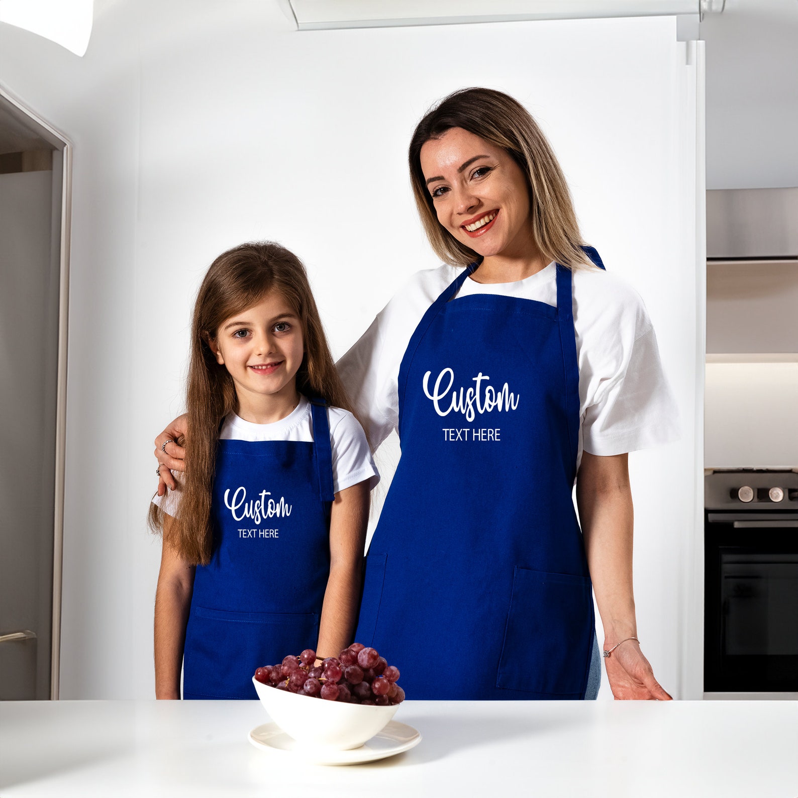 Custom Text Apron for Women, Personalized Apron, Gift for Her, Gift for ...