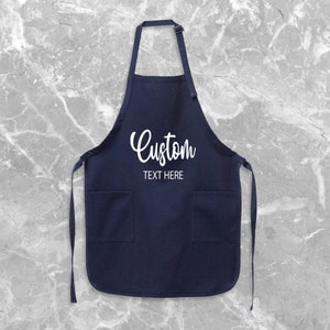 Custom Text Apron for Women, Personalized Apron, Gift for Her, Gift for ...