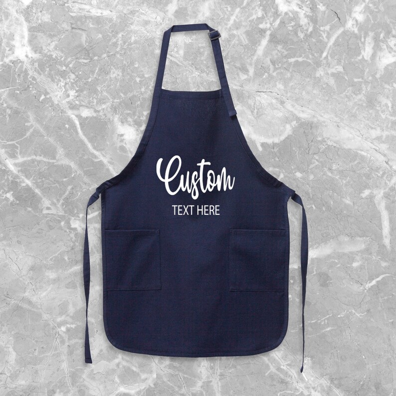 Custom Text Apron for Women, Personalized Apron, Gift for Her, Gift for ...