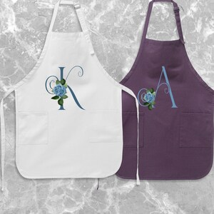 Custom Initial Apron for Women, Personalized Monogram Apron, Gift for ...