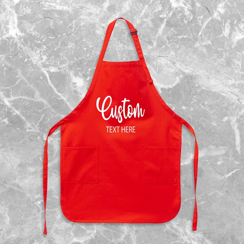 Custom Text Apron for Women, Personalized Apron, Gift for Her, Gift for ...