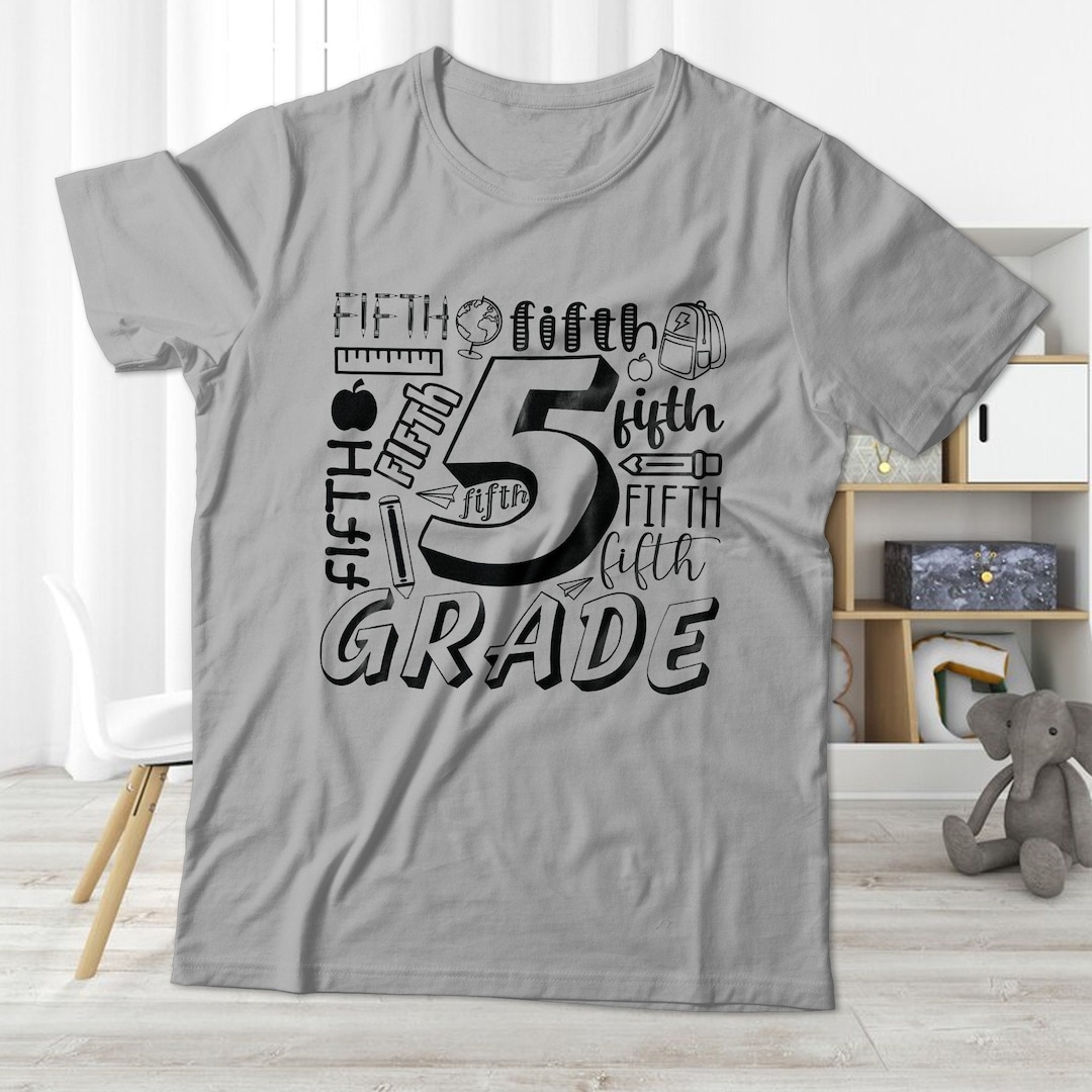First Day of 5th Grade T-shirt, 5th Grade Youth Shirt, Fifth Grade ...