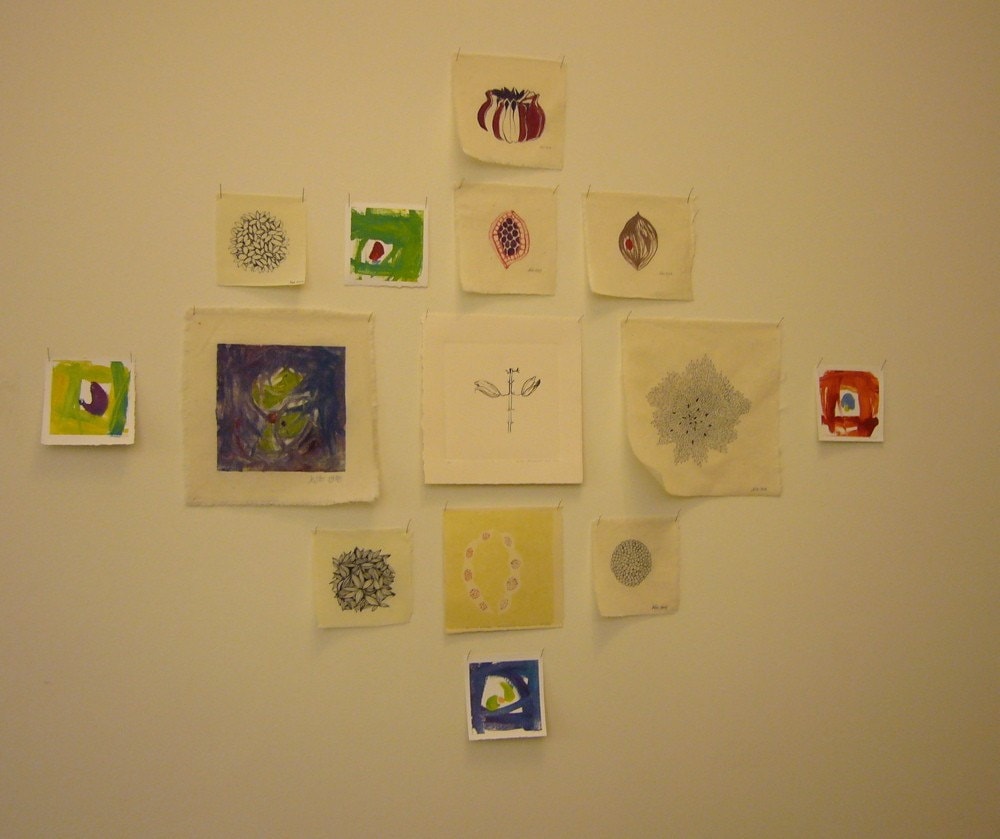 Ghosty Red Pod II (original Monoprint on Muslin) - Etsy