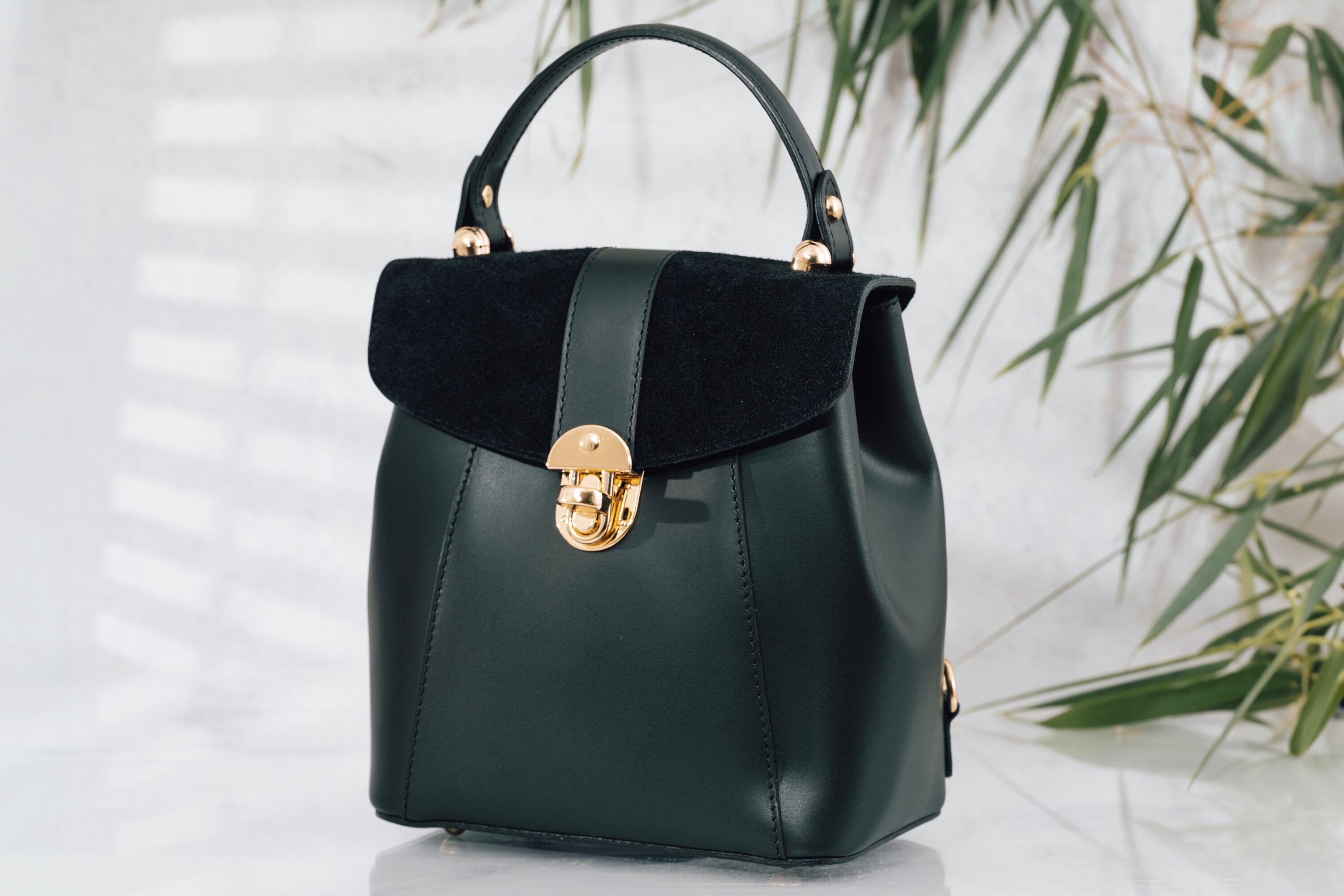 Italian Handmade Leather Backpack From Florence Region, Italy Elegant ...