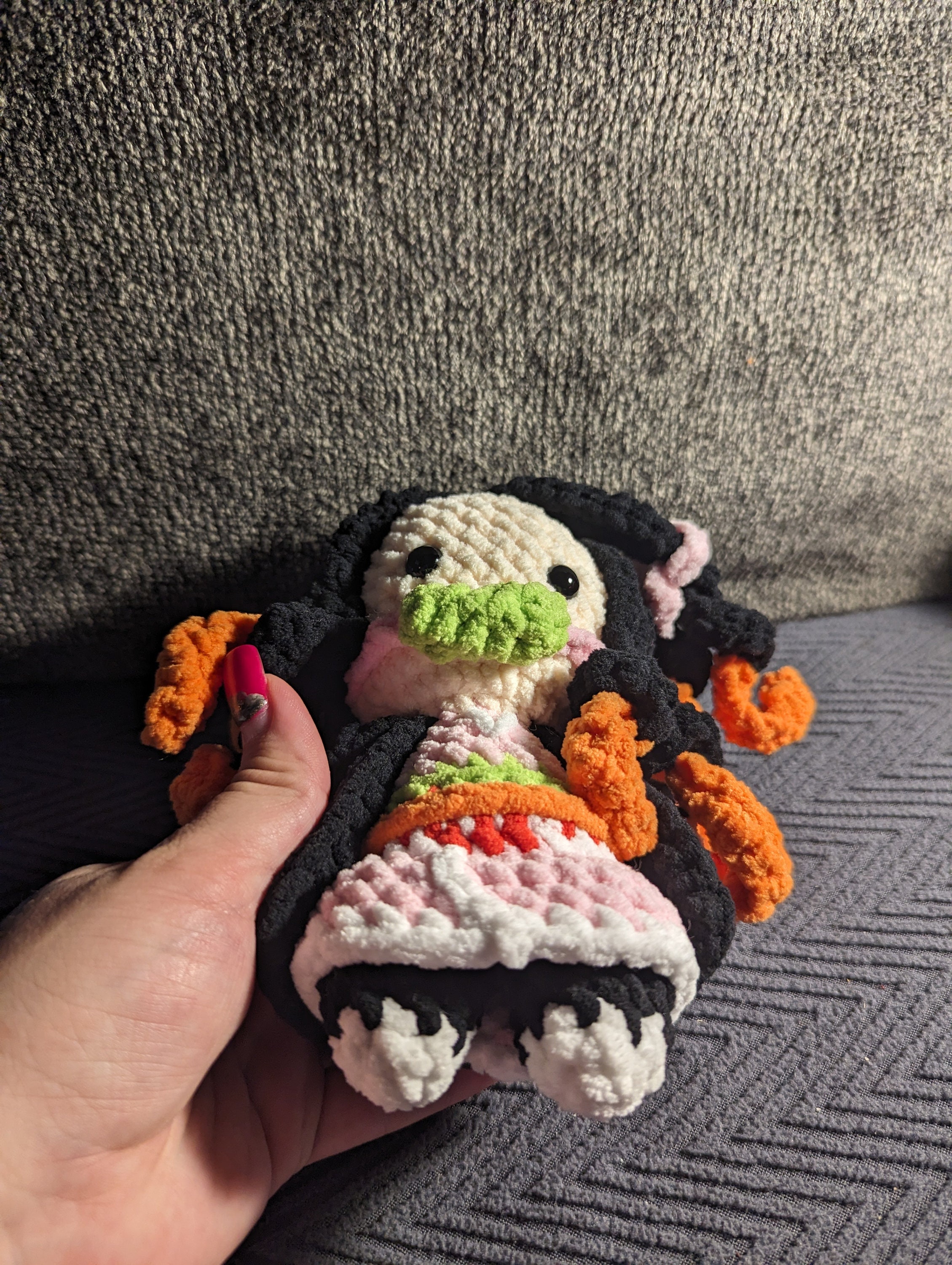 Tanjiro and Nezuko Crocheted Amigurumi Plush - Etsy
