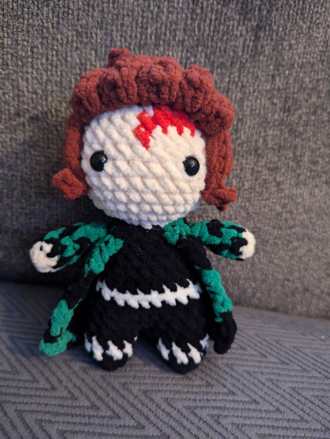 Tanjiro Crocheted Amigurumi Plush - Etsy