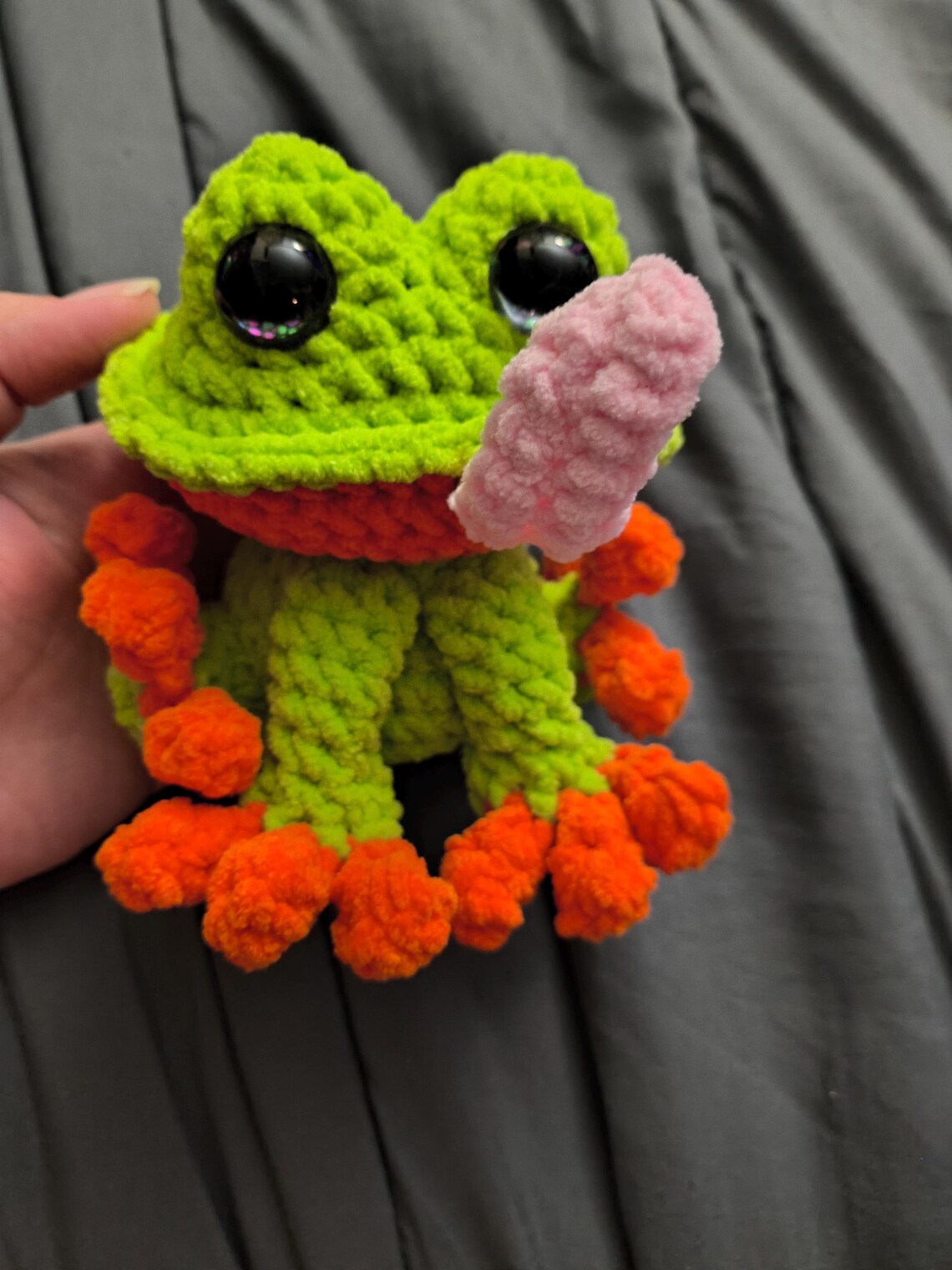 Handmade Crocheted Frog: Soft Plush Toy - Etsy