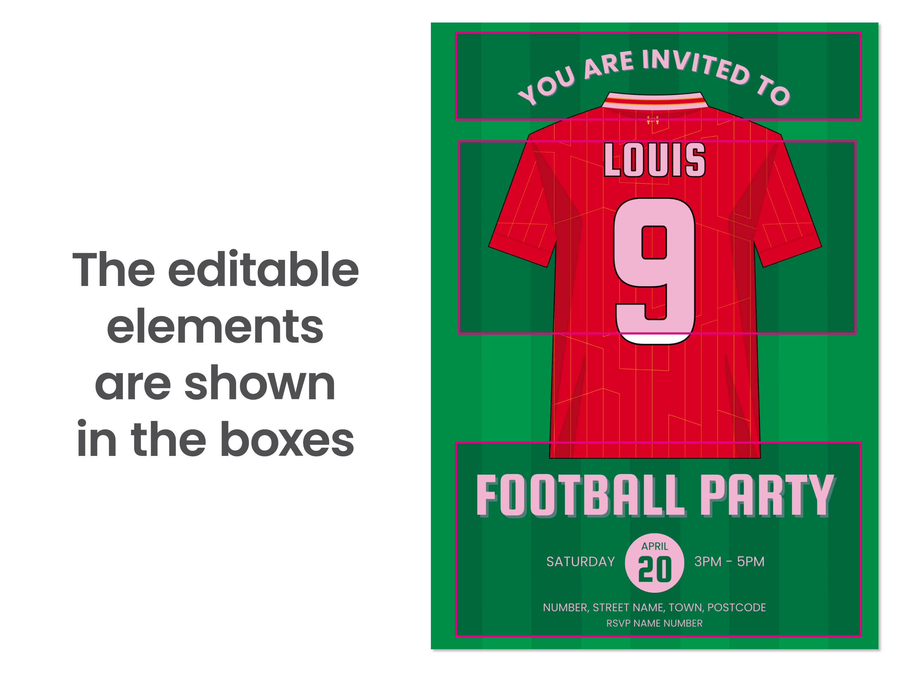 Liverpool FC Birthday Invitation / Liverpool Football Party Invite ...