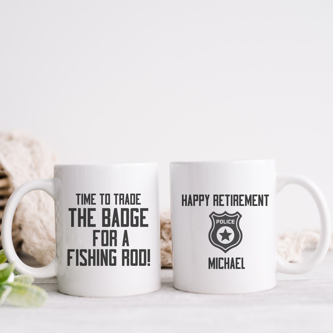 Custom Police Retirement Gift Police Retirement Mug Retired Police ...