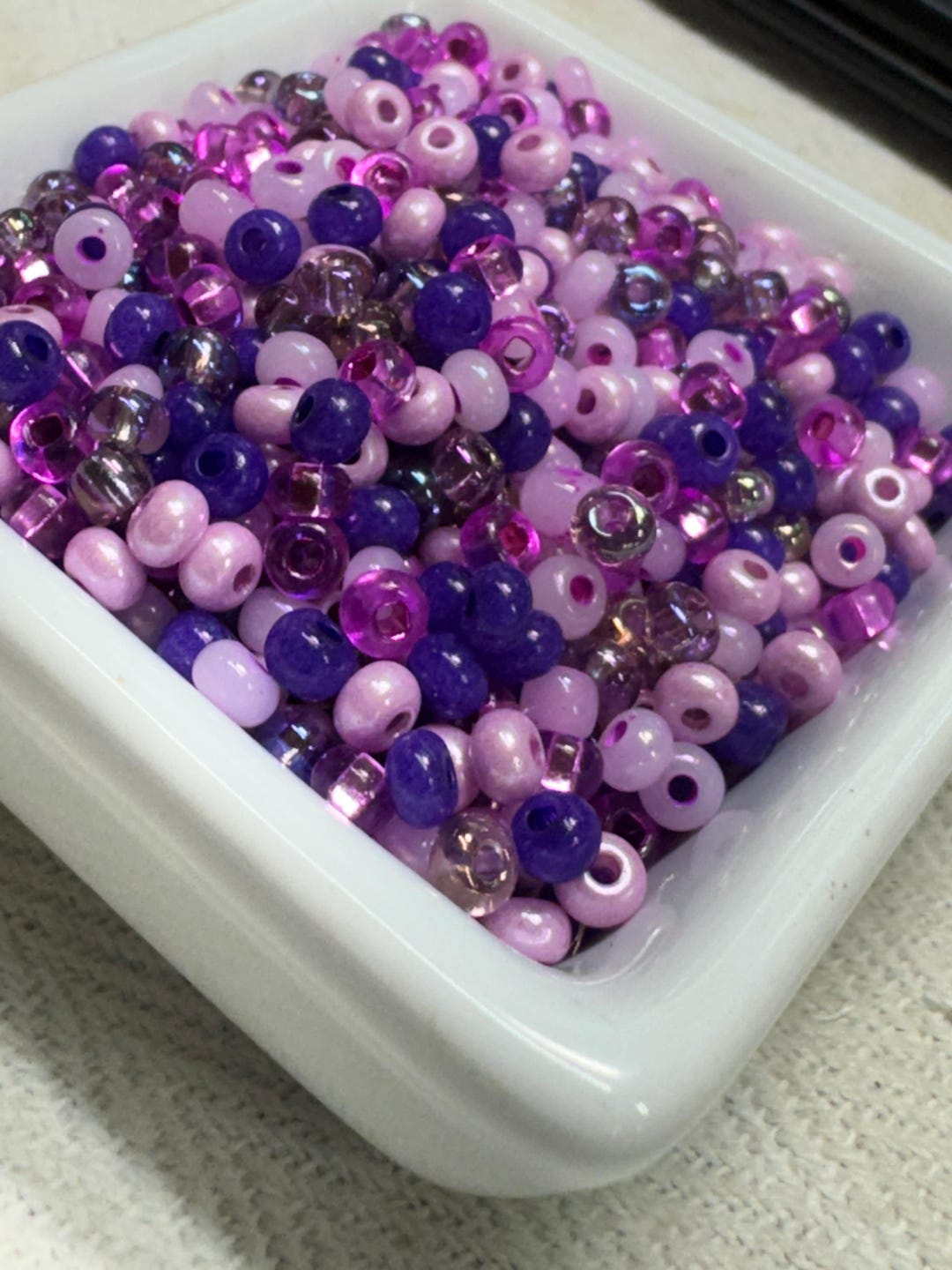 Hawaiian Lei Bead Mix Pink and Purple Size 6 50 Grams - Etsy