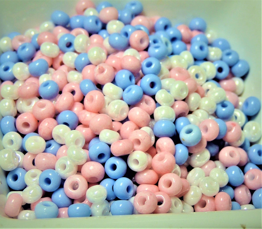 Baby Shower Bead Mix, Pink and Blue, Gender,beads, Beading - Etsy