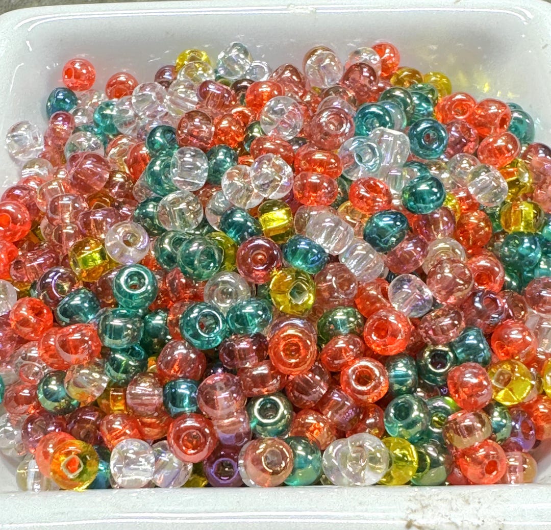 Twinkle Lights Christmas Mix Czech Glass Seed Bead Mix Size 6/0 50 ...