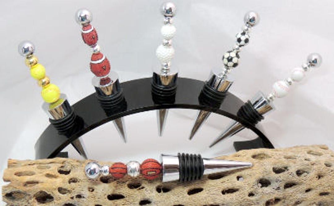 Wine Stopper, Gift for the Sport Fans, Gift for the Fan, Team Colors ...