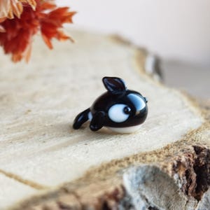 Tiny Glass Animals Glass Orca Figurine Miniature Orca Gifts Tiny Whale ...