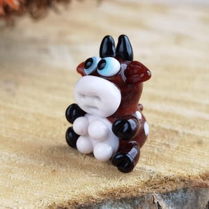 Tiny Glass Animals Glass Cow Figurine Miniature Cow Gifts Tiny Cow ...