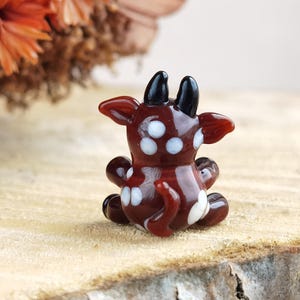 Tiny Glass Animals Glass Cow Figurine Miniature Cow Gifts Tiny Cow ...