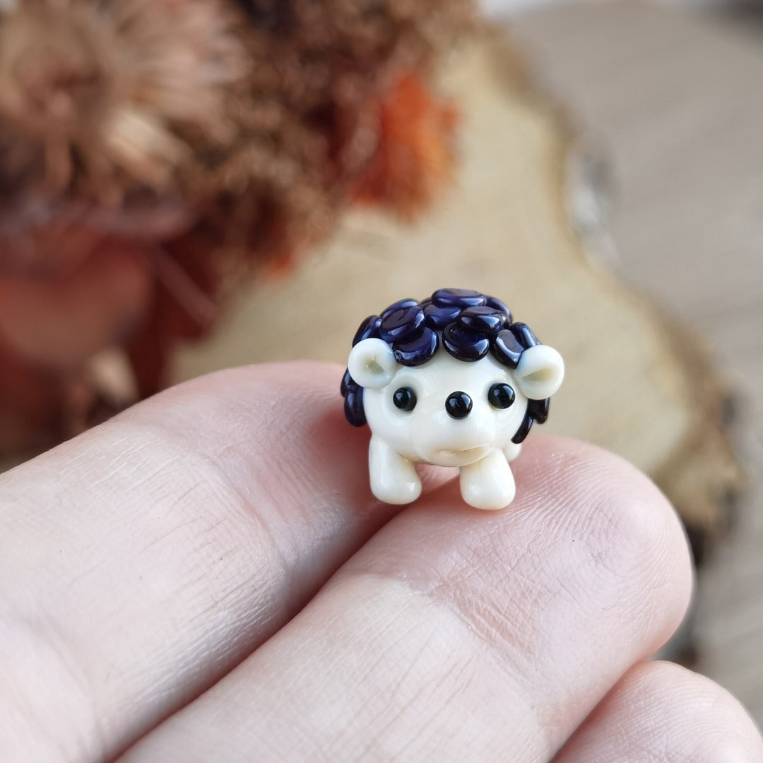 Hedgehog Gifts Miniature Hedgehog Figurine Glass Hedgehog Tiny Glass ...