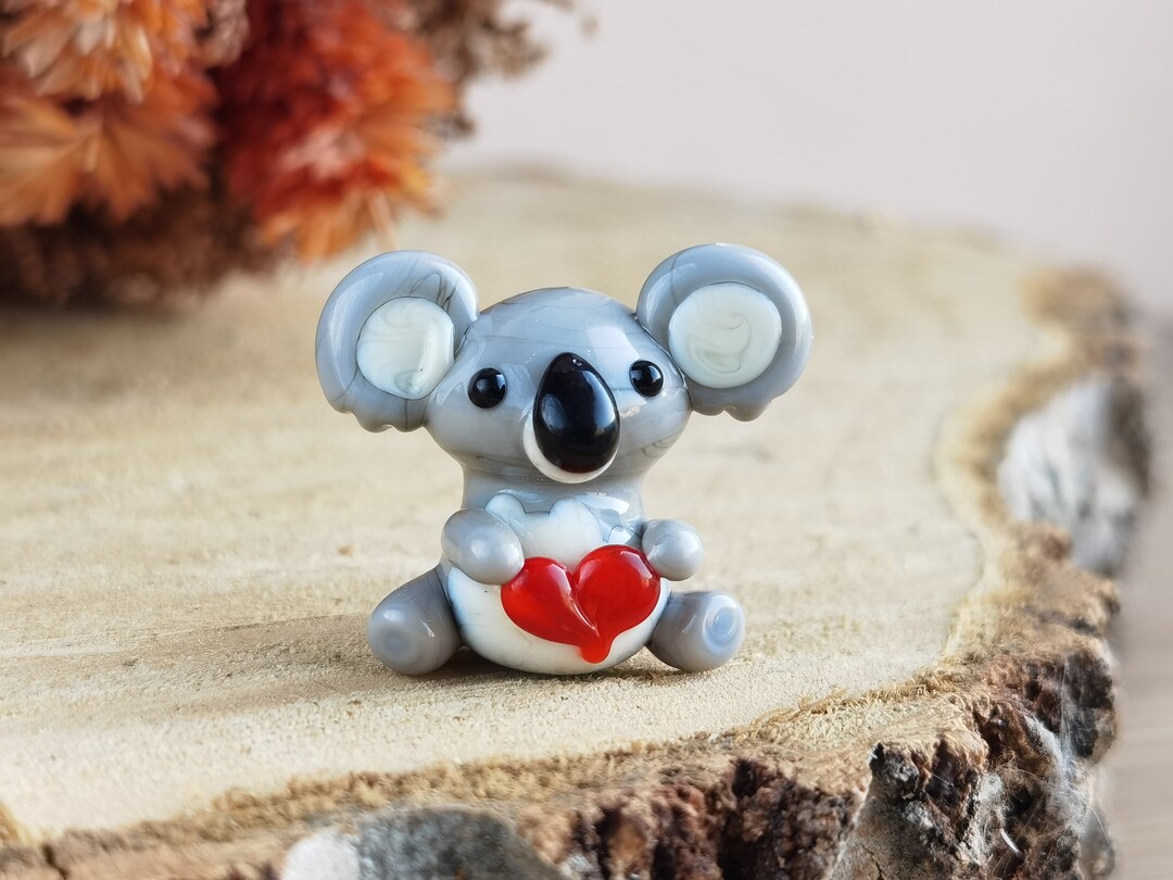 Tiny Glass Animals Glass Koala Figurine Miniature Koala Gifts Tiny ...