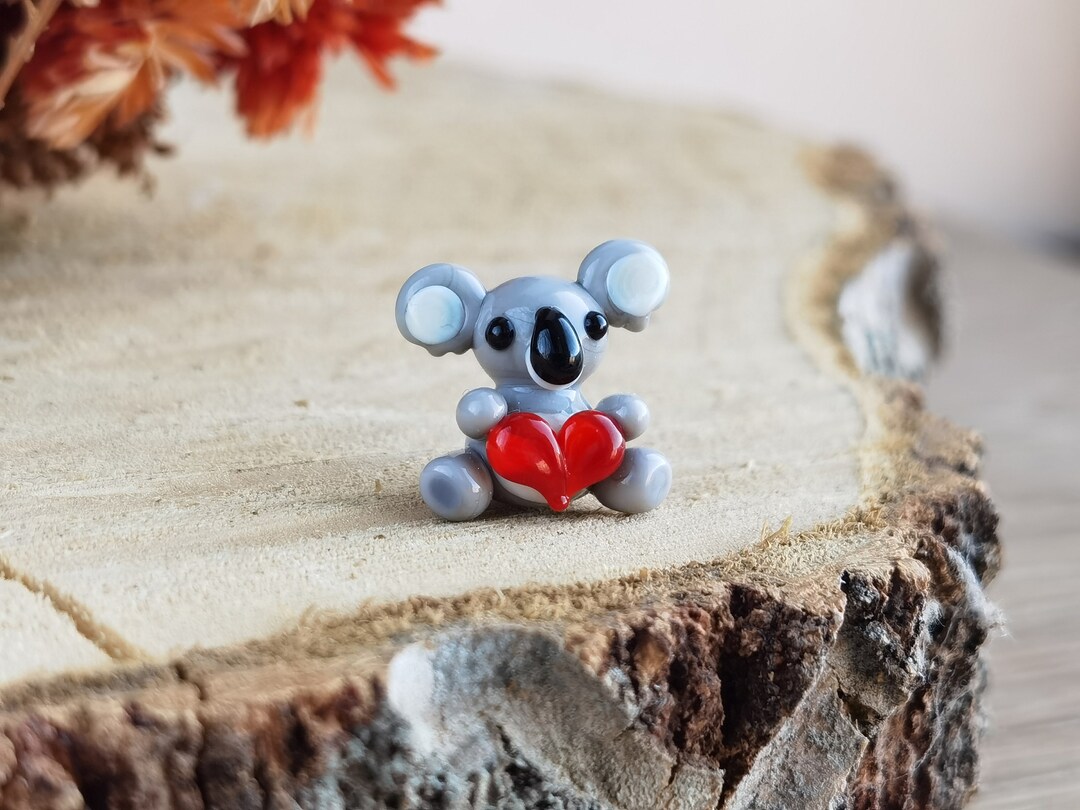 Tiny Glass Animals Glass Koala Figurine Miniature Koala Gifts Tiny ...