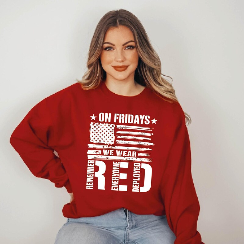 We Wear Red Sweatshirt - Etsy