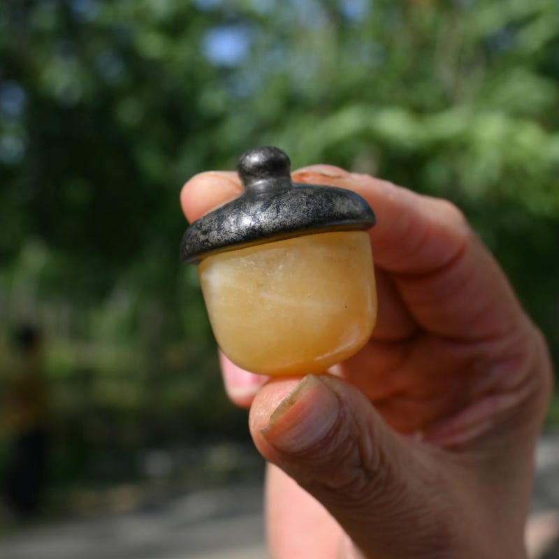 Carved Acorns - Etsy