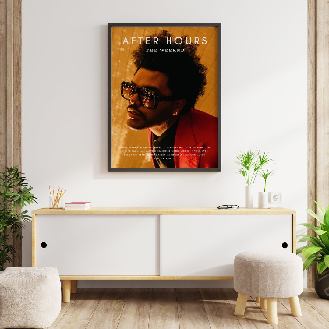 The Weeknd After Hours Print, the Weeknd Wall Poster, Album Cover ...
