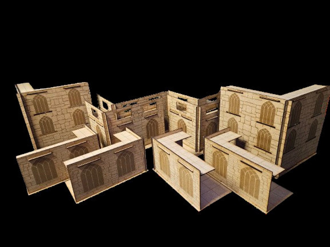 Gothic Uktc Sized Warhammer / Tabletop Wargaming Terrain. Also Includes ...