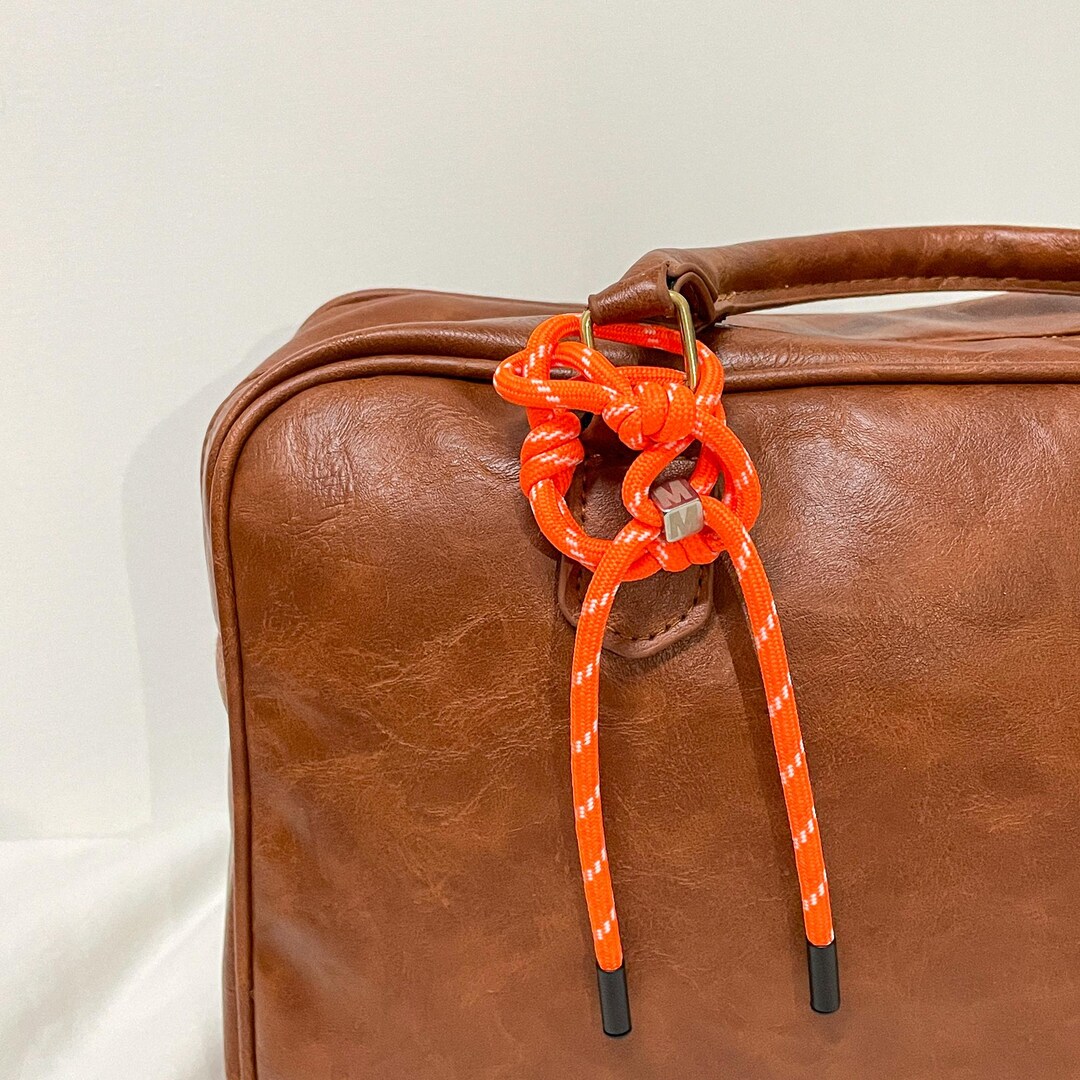 Y2K Orange Rope Bag Charm,simple Purse Charm,stylish Rope Bracelet,bag ...