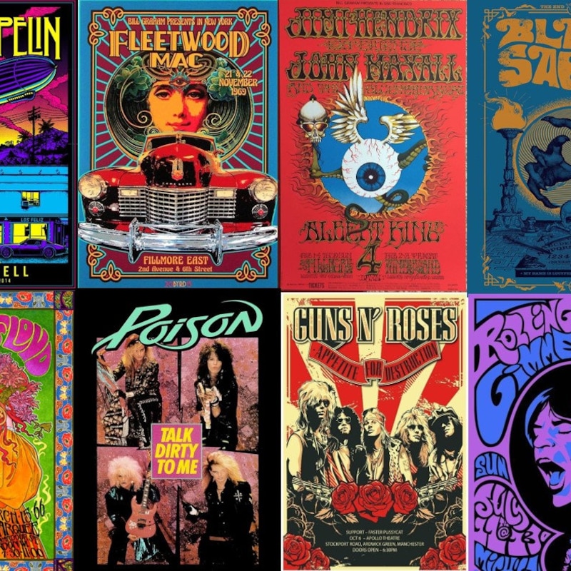 Band Posters - Etsy UK