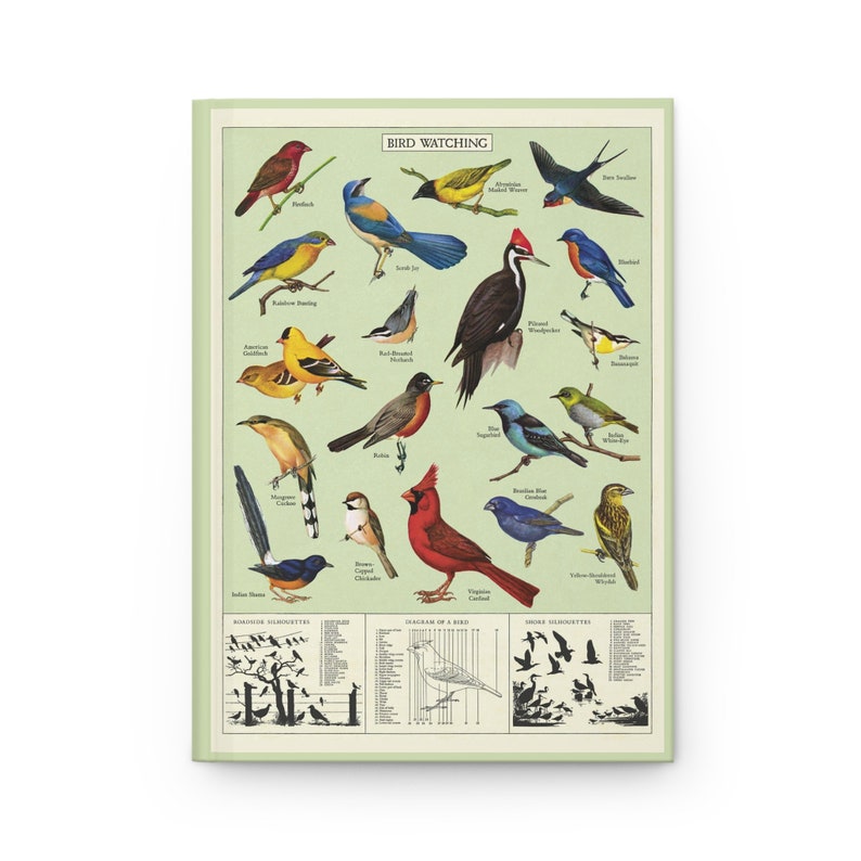 Birdwatching A5 Hardcover Journal Matte, Lined Pages, Bird Lover Gift ...