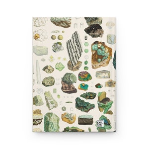 Enchanting Rocks and Gems A5 Journal, Matte Hardcover Notebook, Ruled Pages, Gift for Geology ...