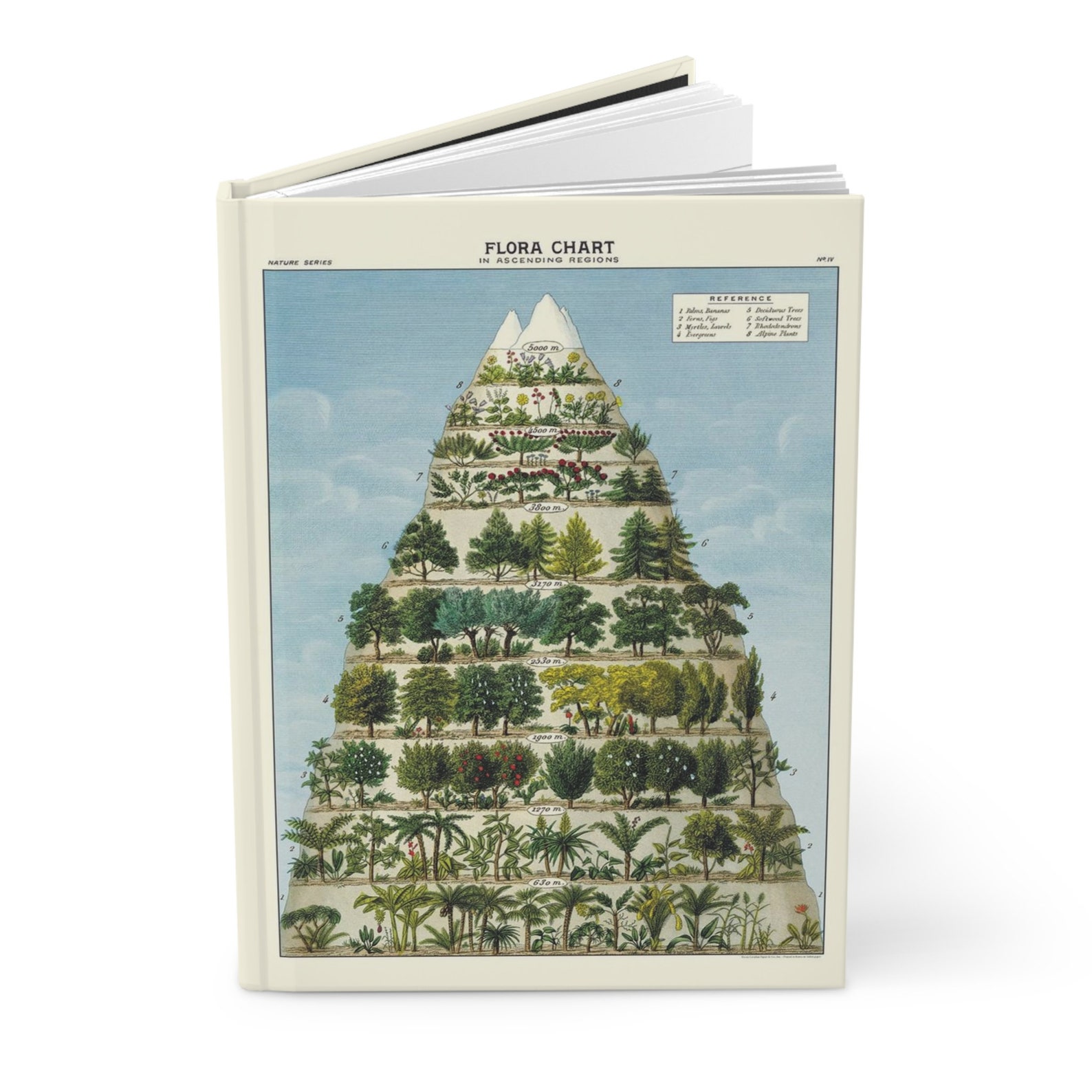 Flora Chart A5 Journal Matte Hardcover, Lined Pages for Daily Writing ...