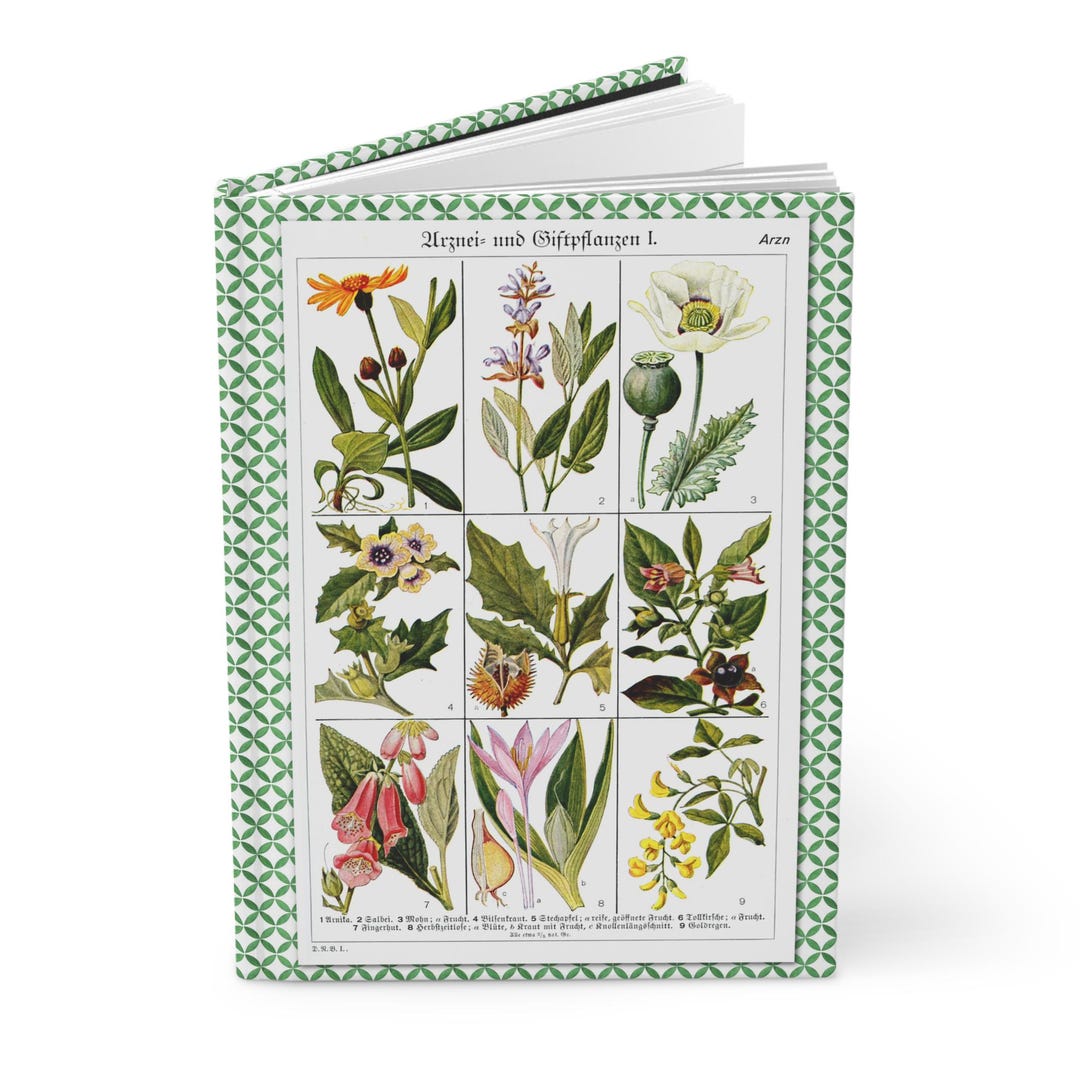 Medicinal Plants Hardcover Journal - Botanical, Nature Lover Gift ...